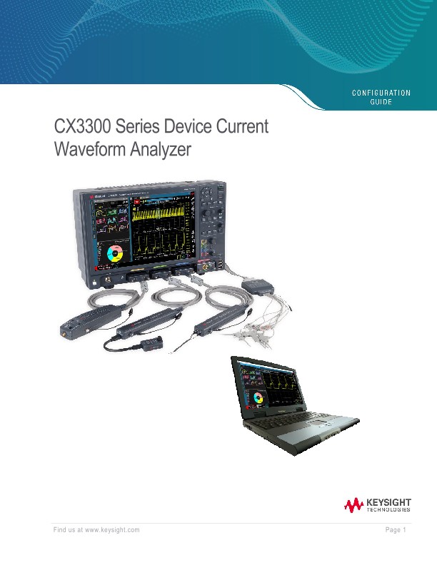 CX3300 Series Device Current Waveform Analyzer PDF Asset Page | Keysight